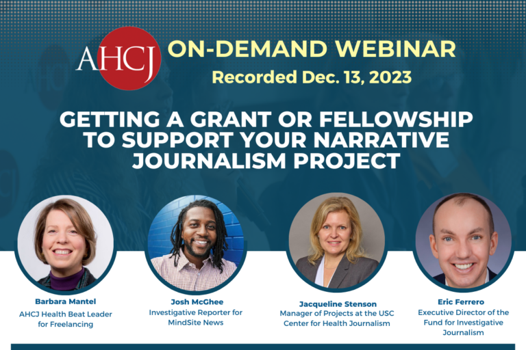 Association of Health Care Journalists | Health Journalism Training