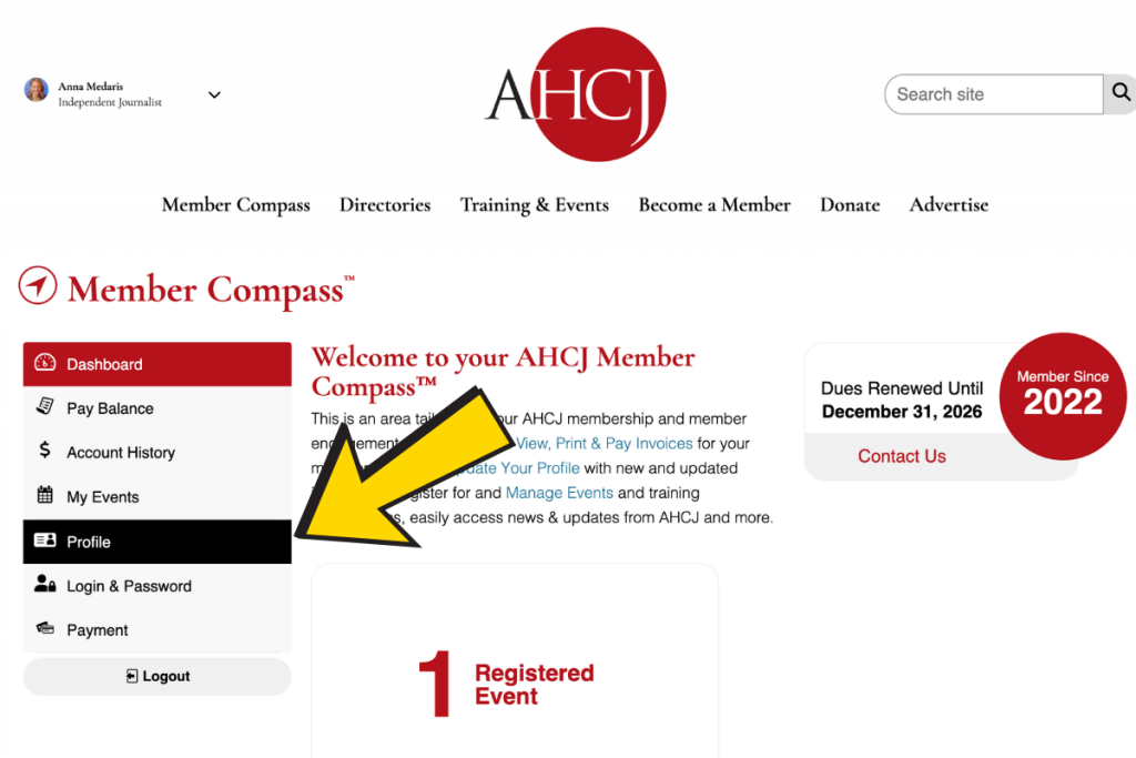 How to update your AHCJ Freelance Directory profile | Association of ...